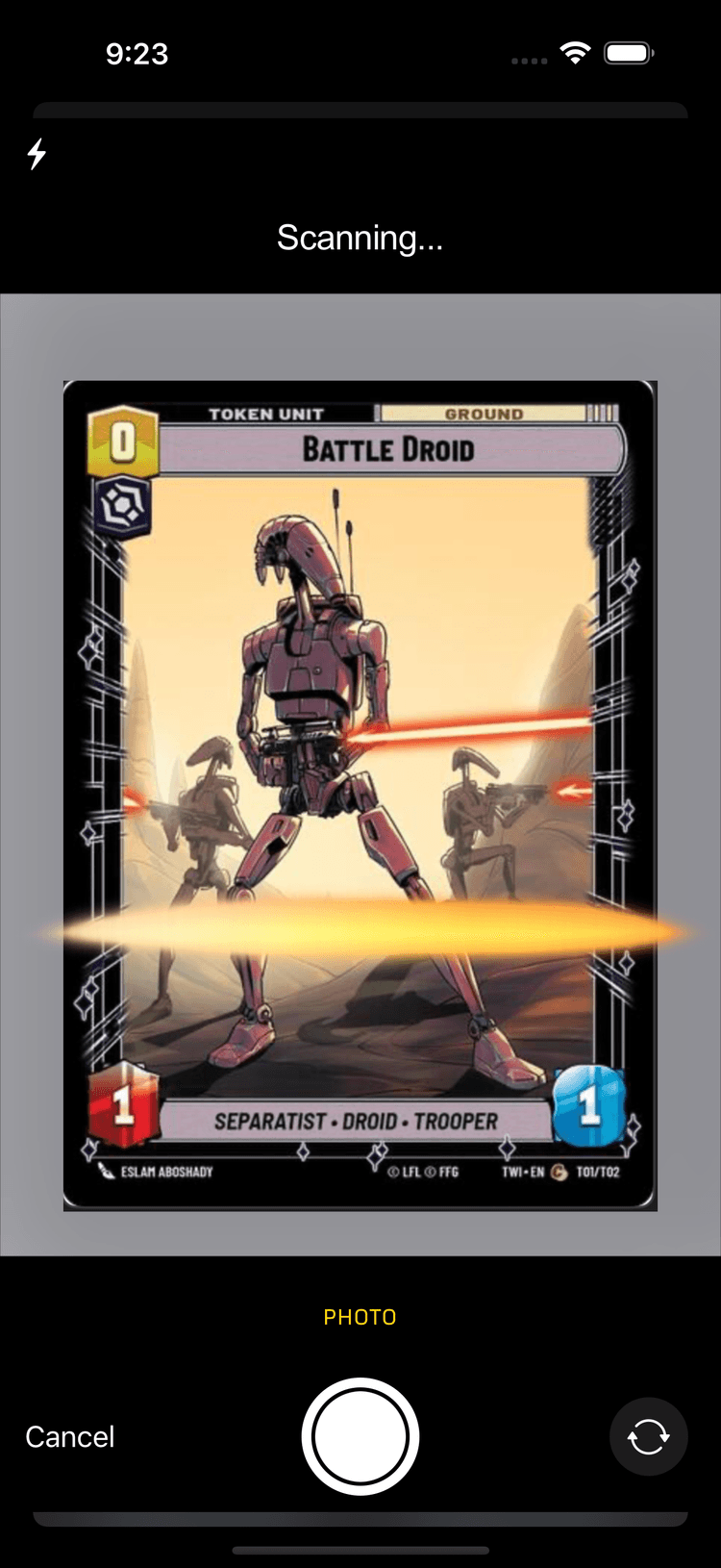 Star Wars Unlimited Scanner - AI-Powered Card Recognition & Collection ...